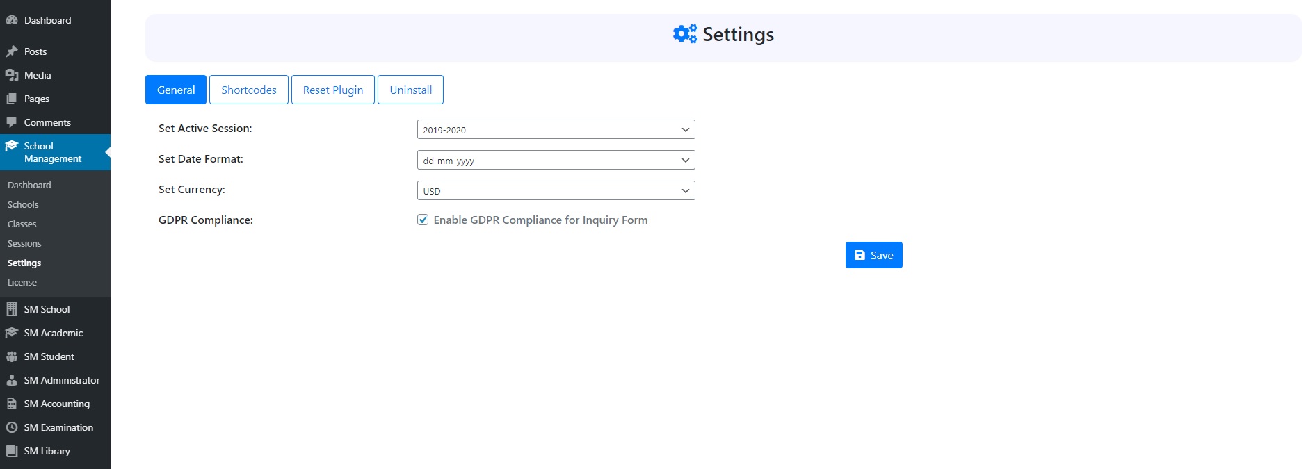 School Management - Education & Learning Management system for WordPress by weblizar